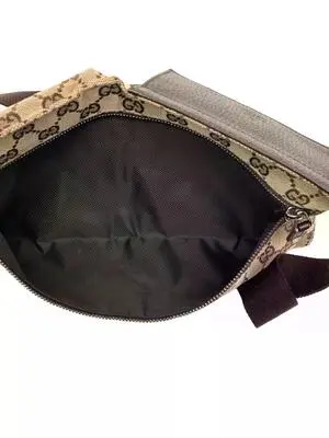 Gucci 2000-2015 Gg Canvas Double Pocket Belt Bag