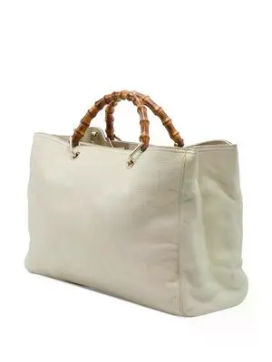 Gucci Calfskin Bamboo Shopper Satchel