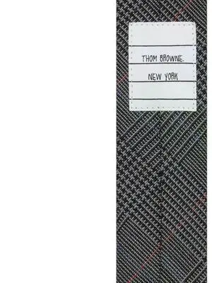 Thom Browne High-twist Wool Prince Of Wales Neck Tie