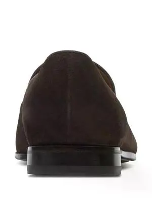LOTTUSSE Verona Suede Penny Slot Loafers