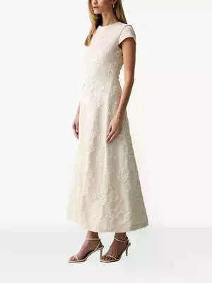 ROTATE BY BIRGER CHRISTENSEN Cap-sleeve Maxi Dress