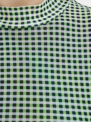 RÉSUMÉ Gingham Print Mesh T-shirt