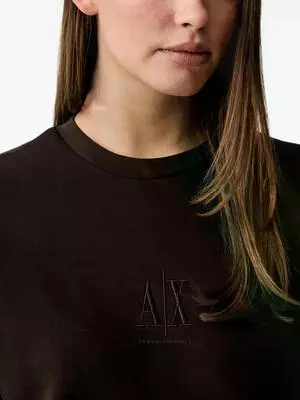 Armani Exchange Logo Embroidered Crewneck Sweatshirt