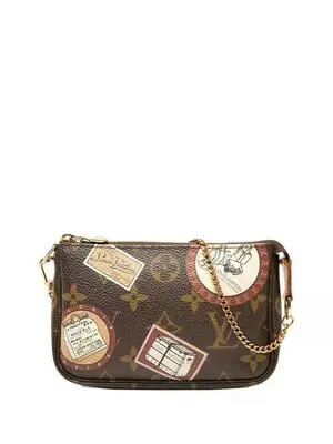 LOUIS VUITTON 2008 Monogram Trunks And Bags Patch Mini Pochette Accessoires Handbag