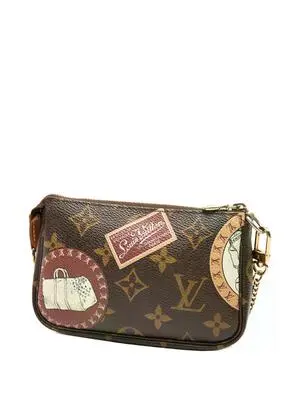 LOUIS VUITTON 2008 Monogram Trunks And Bags Patch Mini Pochette Accessoires Handbag