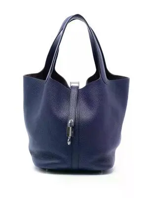 Hermès 2018 Clemence Picotin Lock 22 Handbag - Blue
