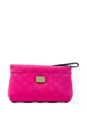 LOUIS VUITTON Monogram Embossed Neoprene Scuba Clutch Bag