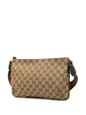 Gucci 2000-2015 Gg Canvas Web Crossbody Bag