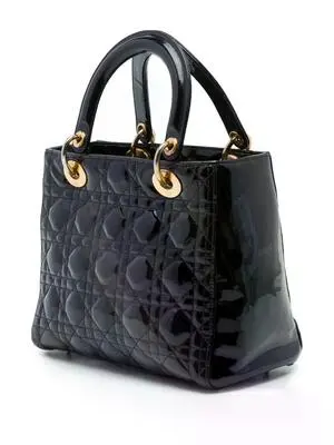 Dior 2011 Medium Patent Cannage Lady Satchel