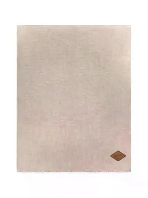 LOTTUSSE Fringed Linen Scarf - Neutrals
