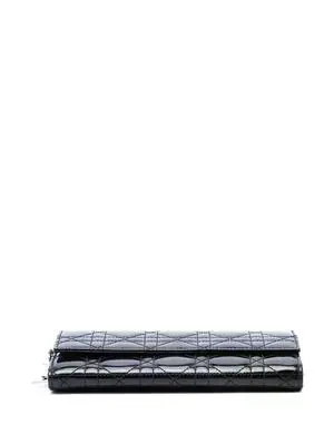 Dior 2012 Patent Cannage Lady Wallet On Chain Handbag