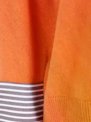 WHYCI Striped Cuff Wool Sweater
