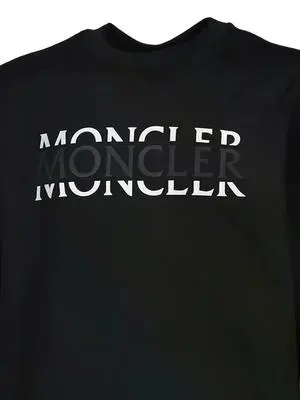 Moncler Logo Print Crew Neck Sweater