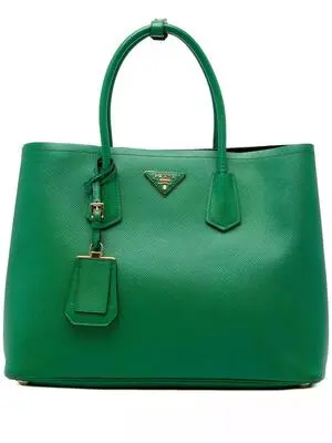 Prada 2010-2026 Large Saffiano Cuir Double Satchel