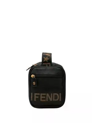 Fendi 20th Century Nylon Square Pouch Vanity Bag