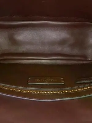Valentino Garavani 2018-2026 Medium Raffia Roman Stud Satchel