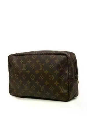 LOUIS VUITTON Monogram Troussse Toilette 28 Clutch - Brown