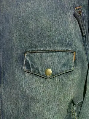 Balmain Belted Biker-style Denim Jacket