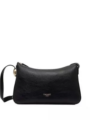 TWINSET Logo-plaque Leather Shoulder Bag