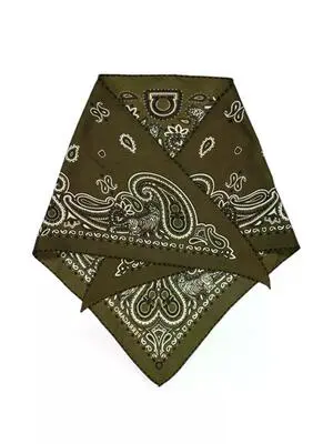 FERRAGAMO Arabesque-print Triangle Scarf