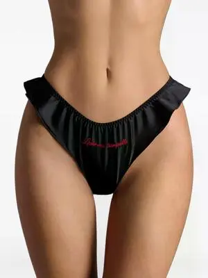 SCANDALE Dédicace Ruffled Embroidered Briefs