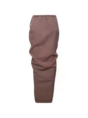 Rick Owens Draped Wrap Maxi Skirt