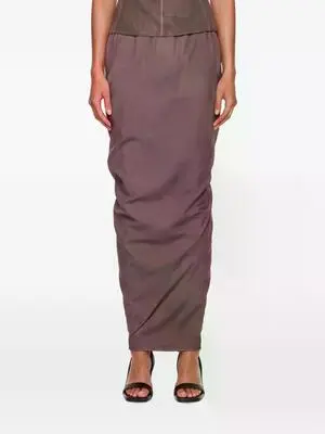 Rick Owens Draped Wrap Maxi Skirt