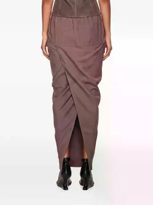 Rick Owens Draped Wrap Maxi Skirt