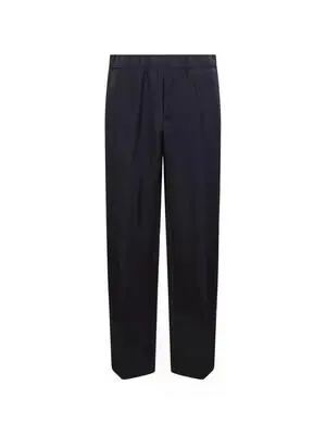 COSTUMEIN Elasticated Pressed-crease Trousers - Blue