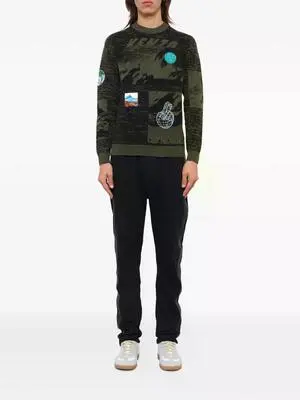 Kenzo Intarsia Knit Crew Neck Sweater