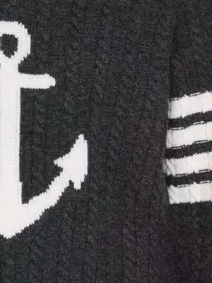 Thom Browne Anchor Cable-knit Sweater