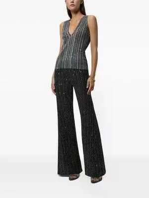 Missoni Sleeveless V-neck Sequin Embellished Top