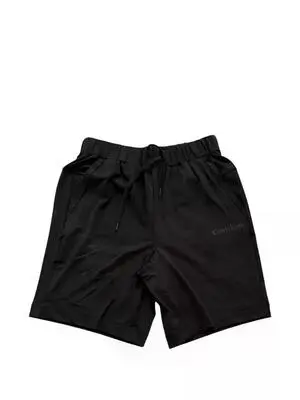 Calvin Klein Print Drawstring Shorts - Black
