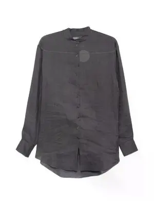 CORTANA Mandarin Collar Button-up Shirt