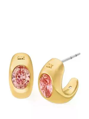 Michael Kors Cubic Zirconia Huggie Hoop Earrings - Gold