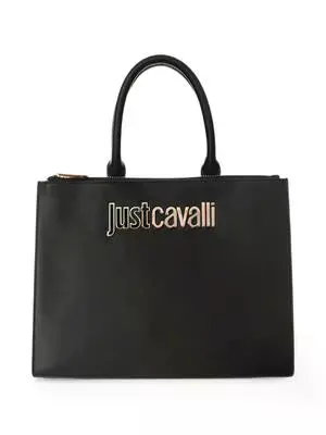 Just Cavalli Logo-plaque Tote Bag - Black
