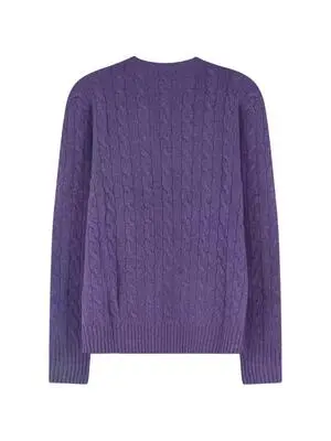 Polo Ralph Lauren Cable-knit Embroidered-logo Sweater