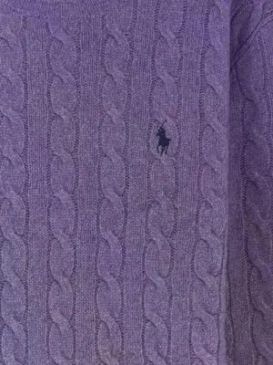 Polo Ralph Lauren Cable-knit Embroidered-logo Sweater