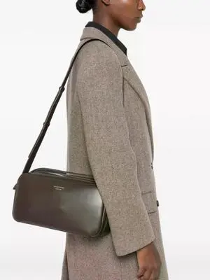 Emporio Armani Logo-print Leather Shoulder Bag