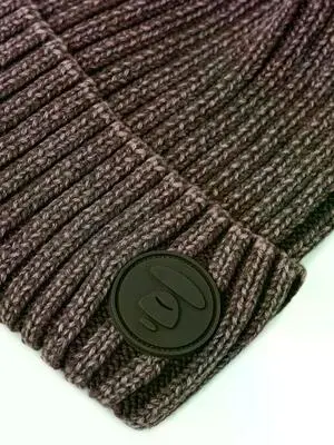 AAPE BY *A BATHING APE Ribbed-knit Logo-patch Beanie Hat
