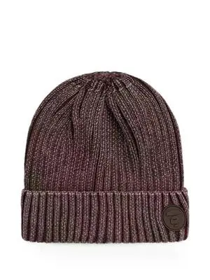AAPE BY *A BATHING APE Ribbed-knit Beanie Hat - Brown