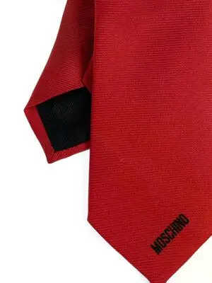 Moschino Logo-embroidered Tie