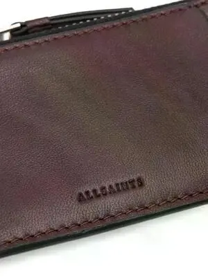 ALLSAINTS Remy Logo-debossed Carabiner-clip Wallet