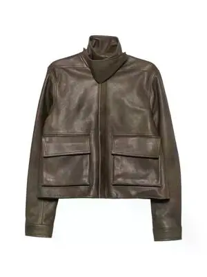 Rick Owens Funnel-neck Jacket - Grey