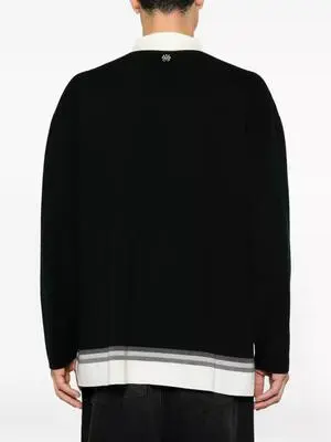 Amiri Logo-embroidered Striped-trim Polo Shirt