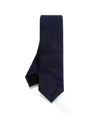 Moschino Teddy Bear Silk Tie - Blue