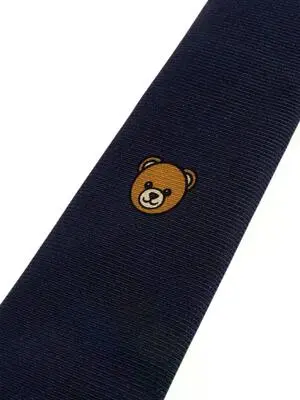 Moschino Teddy Bear Silk Tie