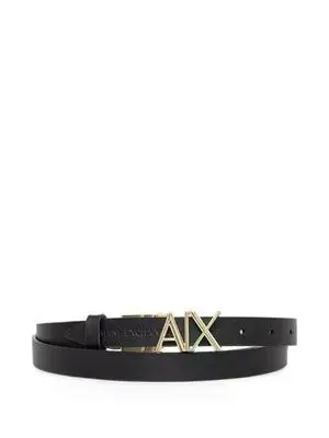 Armani Exchange Logo-plaque Leather Belt