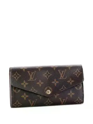 LOUIS VUITTON Sarah Wallet Nm Monogram Canvas Small Wallets - Brown