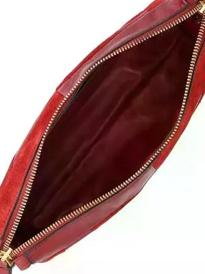 Valentino Garavani Panthea Small Shoulder Bag In Suede And Nappa Leather - Red